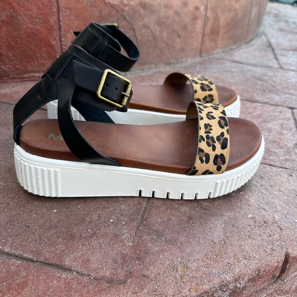 MIA | Shoes | Ankle Strap Leopard Sandal | Poshmark